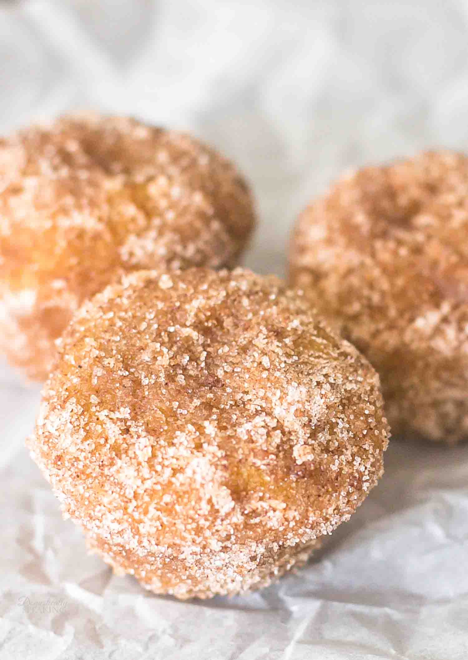 Pumpkin Poppers: Mini Pumpkin Donut Holes with Cinnamon Sugar Coating ...