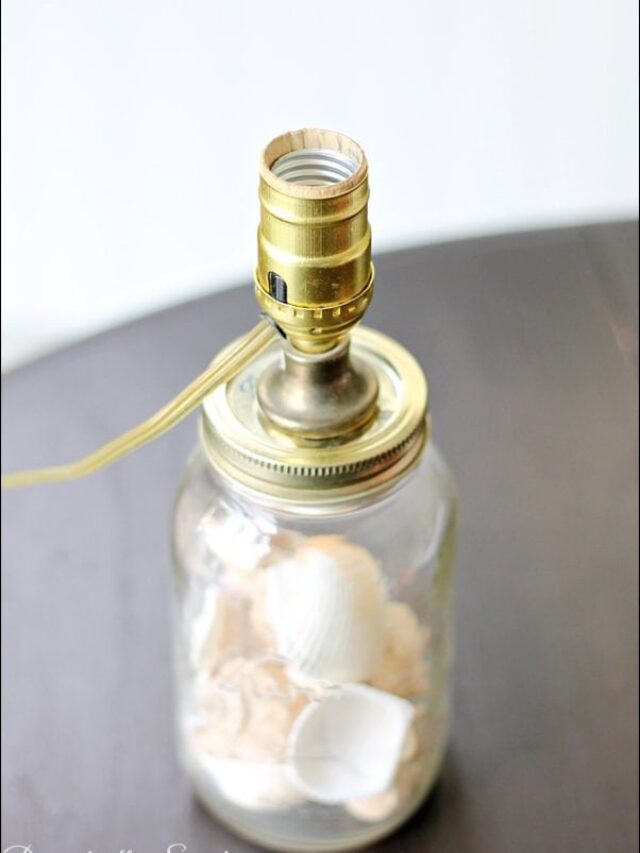 DIY Mason Jar Lamp - Domestically Speaking