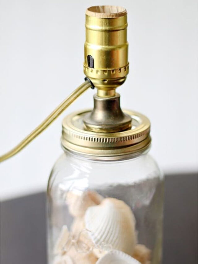 Mason Jar Lamp Tutorial - Domestically Speaking