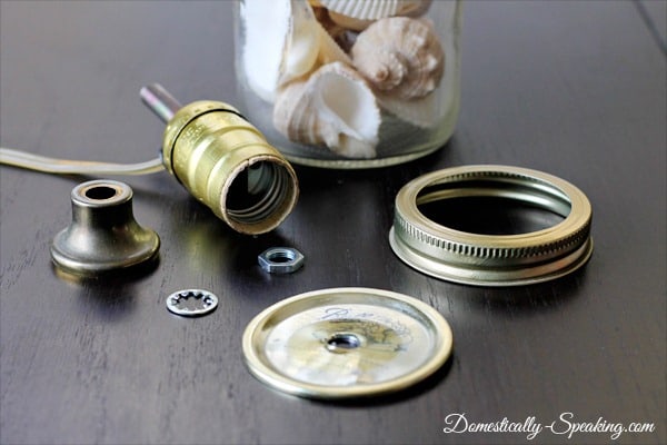 DIY Mason Jar Lamp - Domestically Speaking
