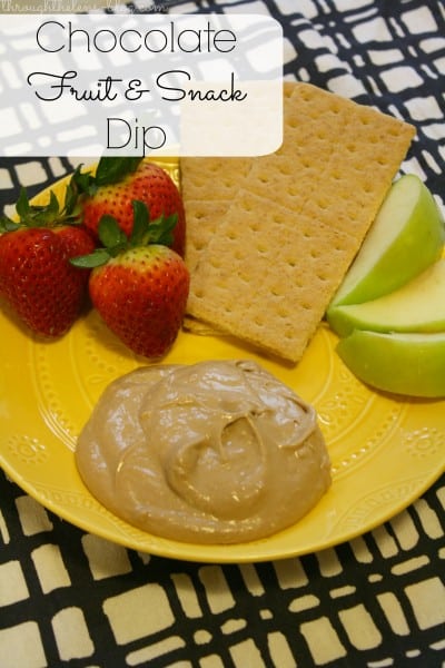 Chocolate Fruit and Snack Dip - Domestically Speaking