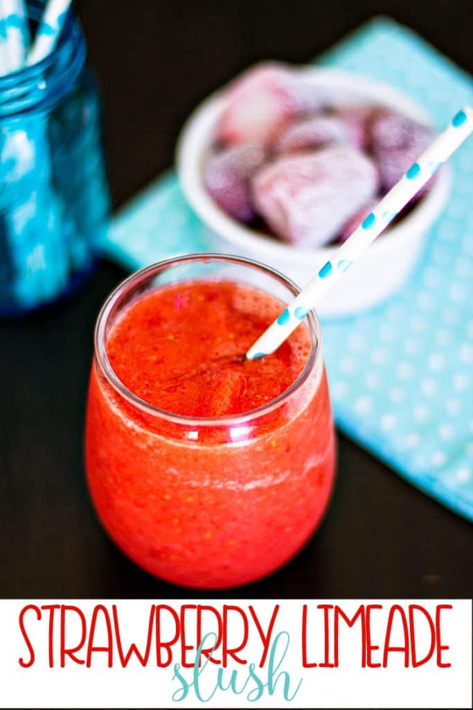 Sonic Inspired Strawberry Limeade Slush - Domestically Speaking