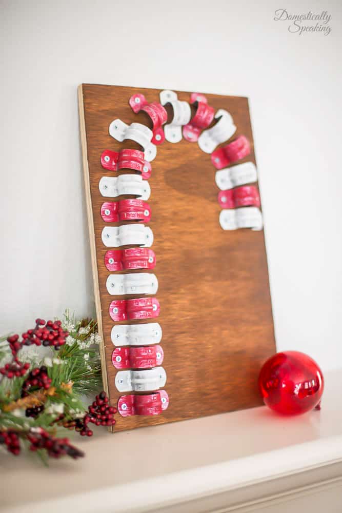How to Make a Rustic Clamp Candy Cane - Domestically Speaking
