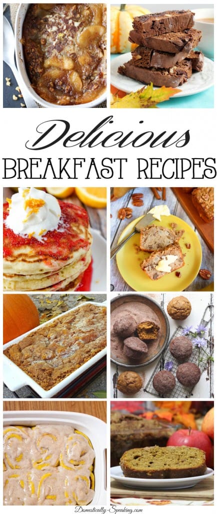 Delicious Breakfast Recipes - Domestically Speaking