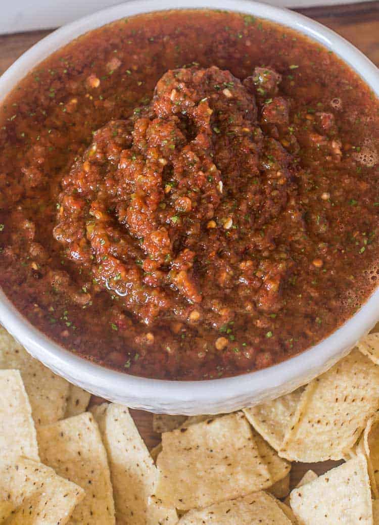 Homemade Chipotle Salsa Recipe - Domestically Speaking