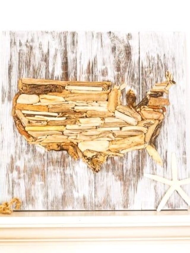 Coastal Driftwood USA Sign - Domestically Speaking