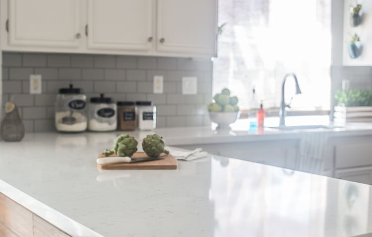 Our Beautiful Marble Like Quartz Countertops - Domestically Designed