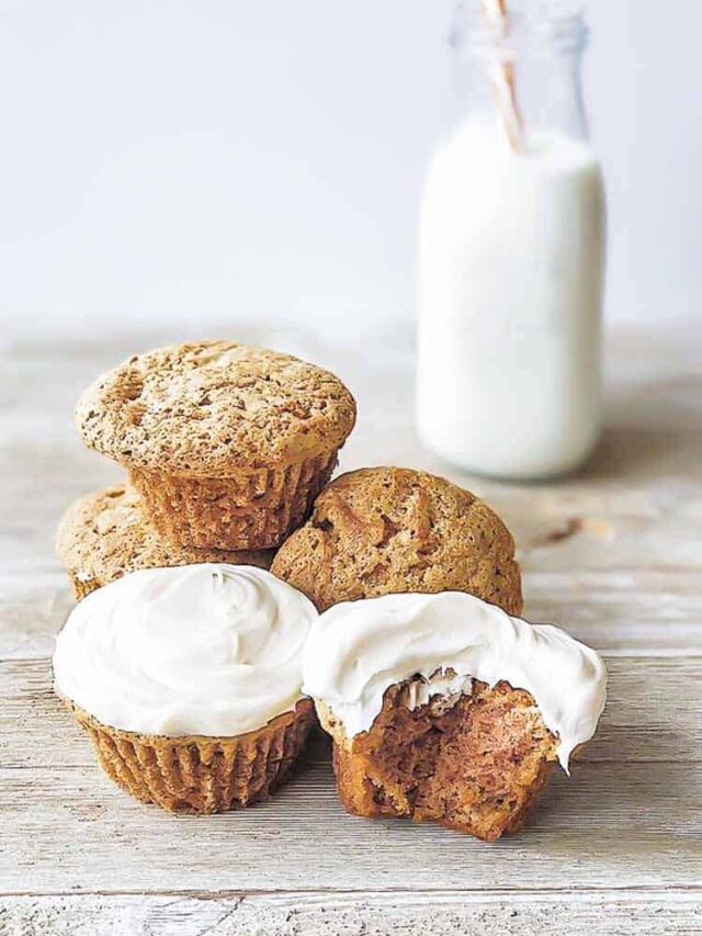 Spring Carrot Cake Cupcakes - Domestically Speaking