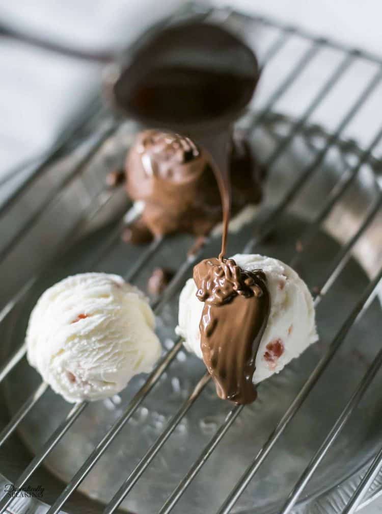 Peppermint Ice Cream Truffles - Domestically Speaking