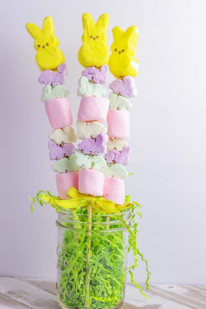 Marshmallow Peeps Bunny Kabobs - Domestically Speaking