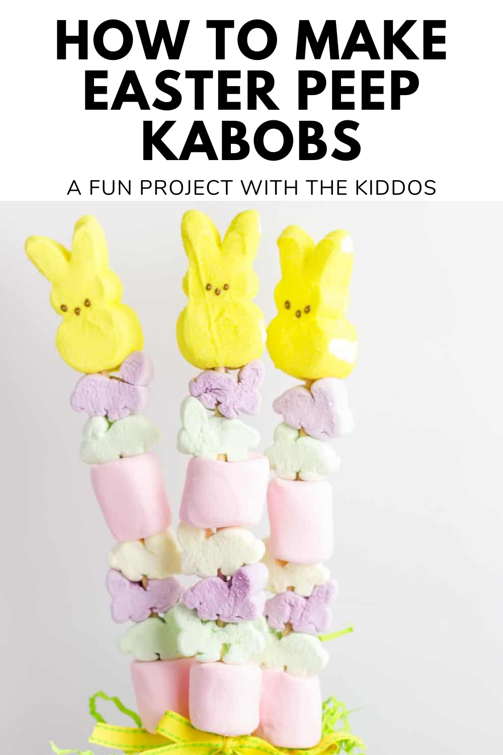 Marshmallow Peeps Bunny Kabobs - Domestically Speaking