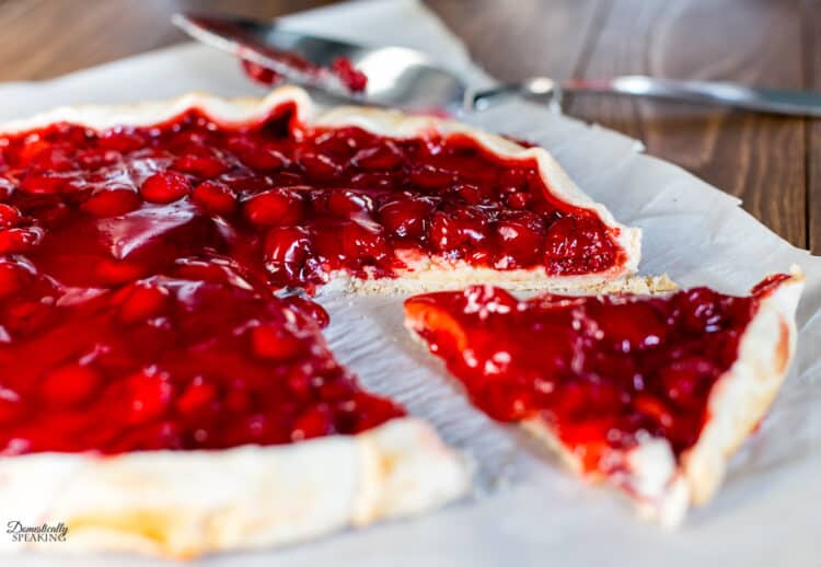 Cherry Cream Cheese Galette - Domestically Speaking