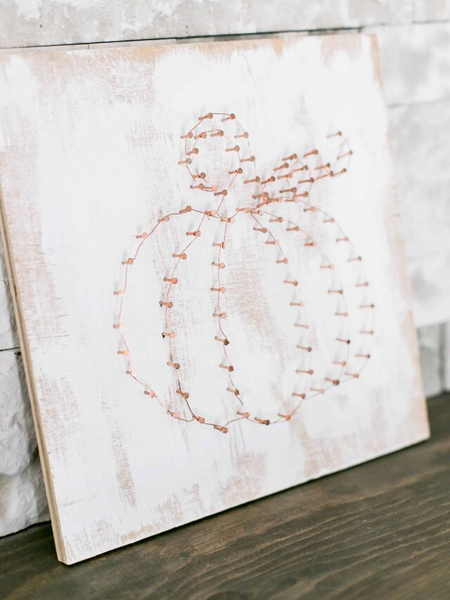 Copper Wire Pumpkin Art - Domestically Speaking