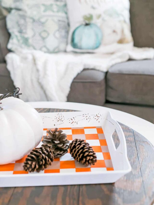 Fall Buffalo Check Tray - Domestically Speaking