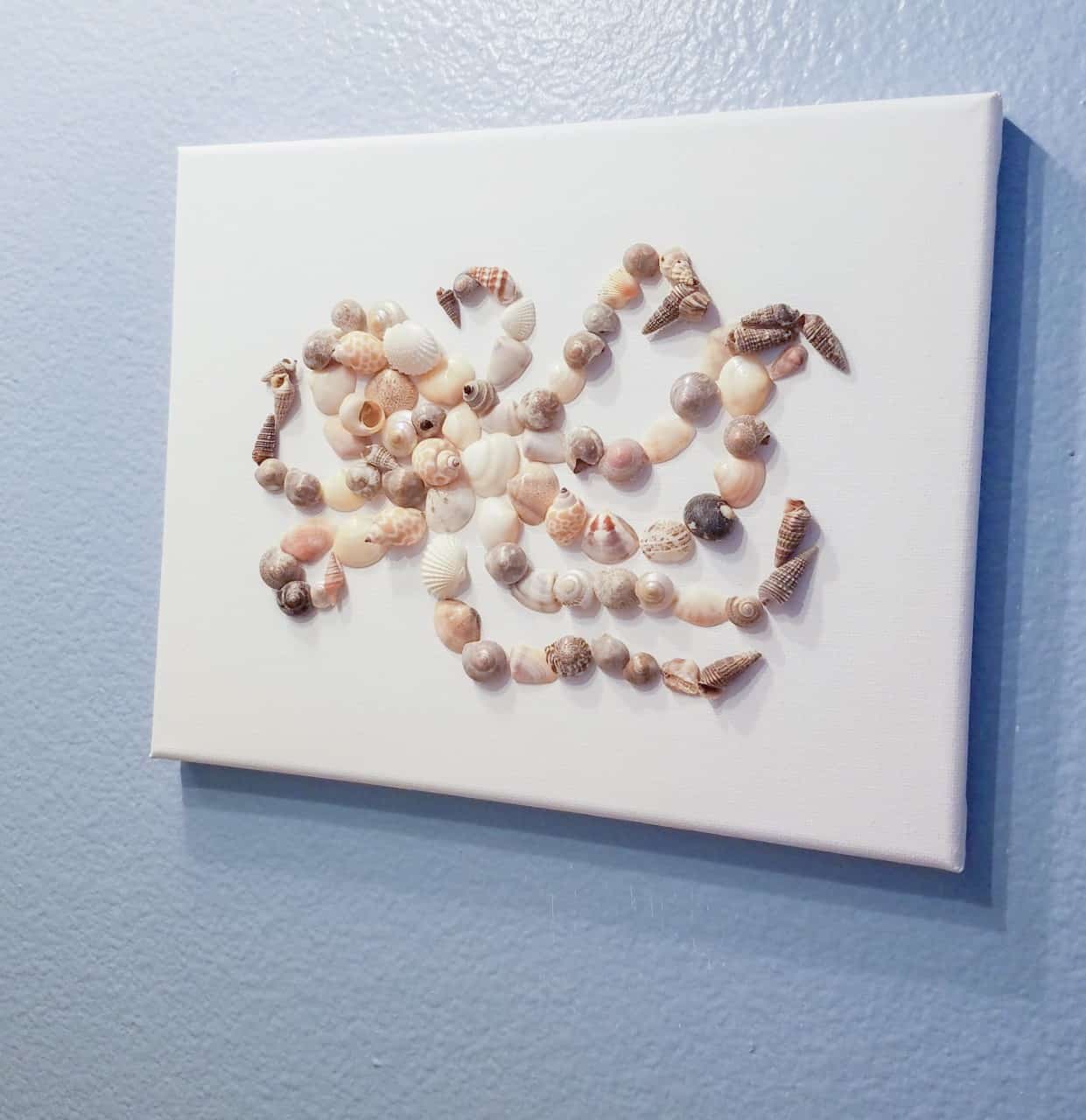 DIY Octopus Shell Art - Domestically Designed