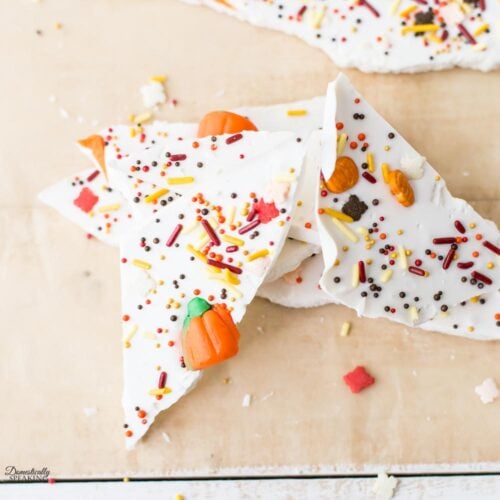 Fall White Chocolate Bark - Domestically Speaking