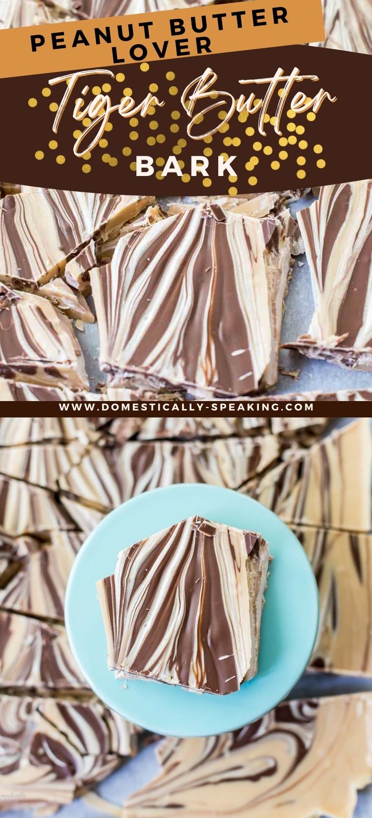 Easy Tiger Butter Bark - Domestically Speaking