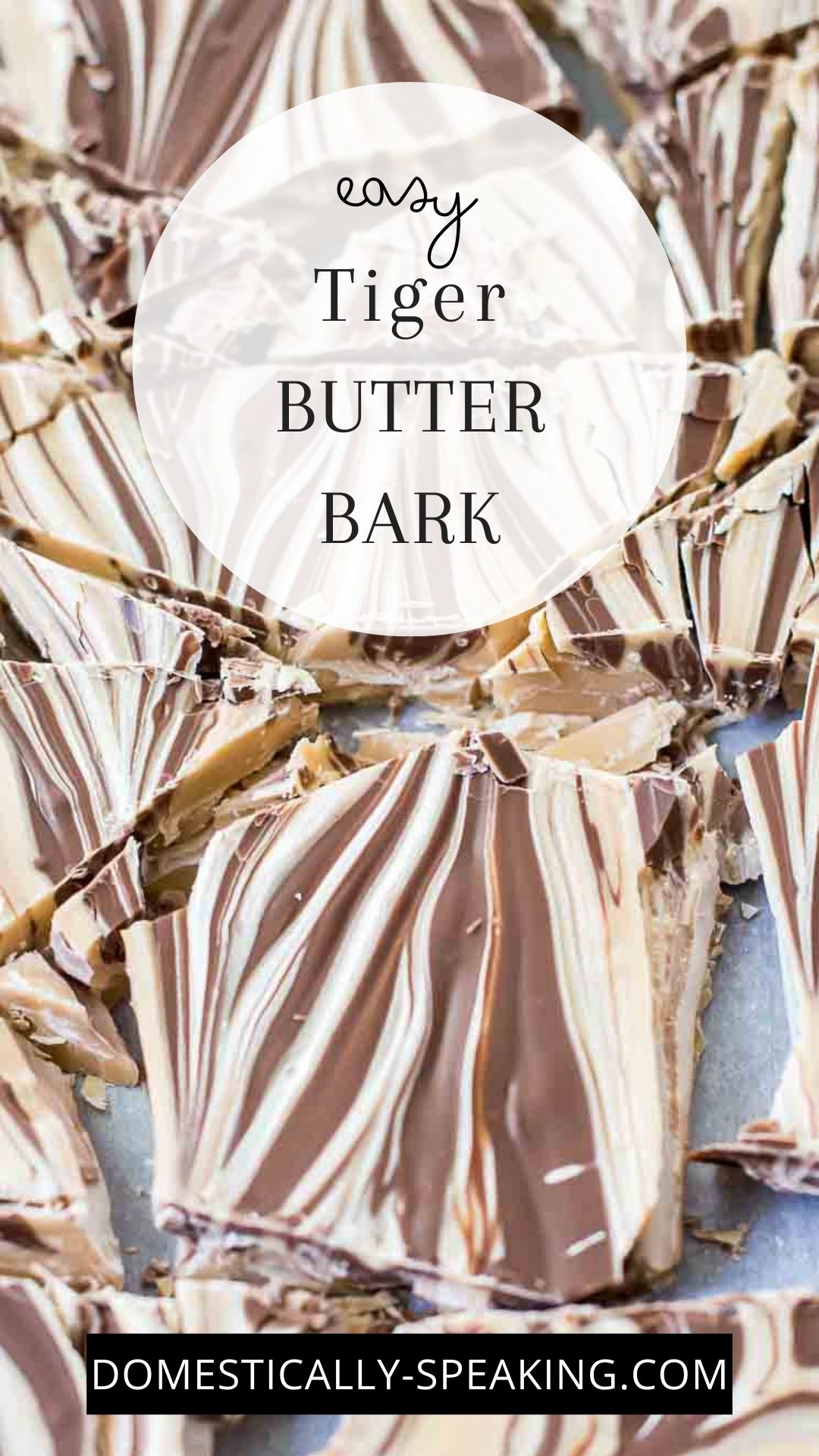 Easy Tiger Butter Bark - Domestically Speaking