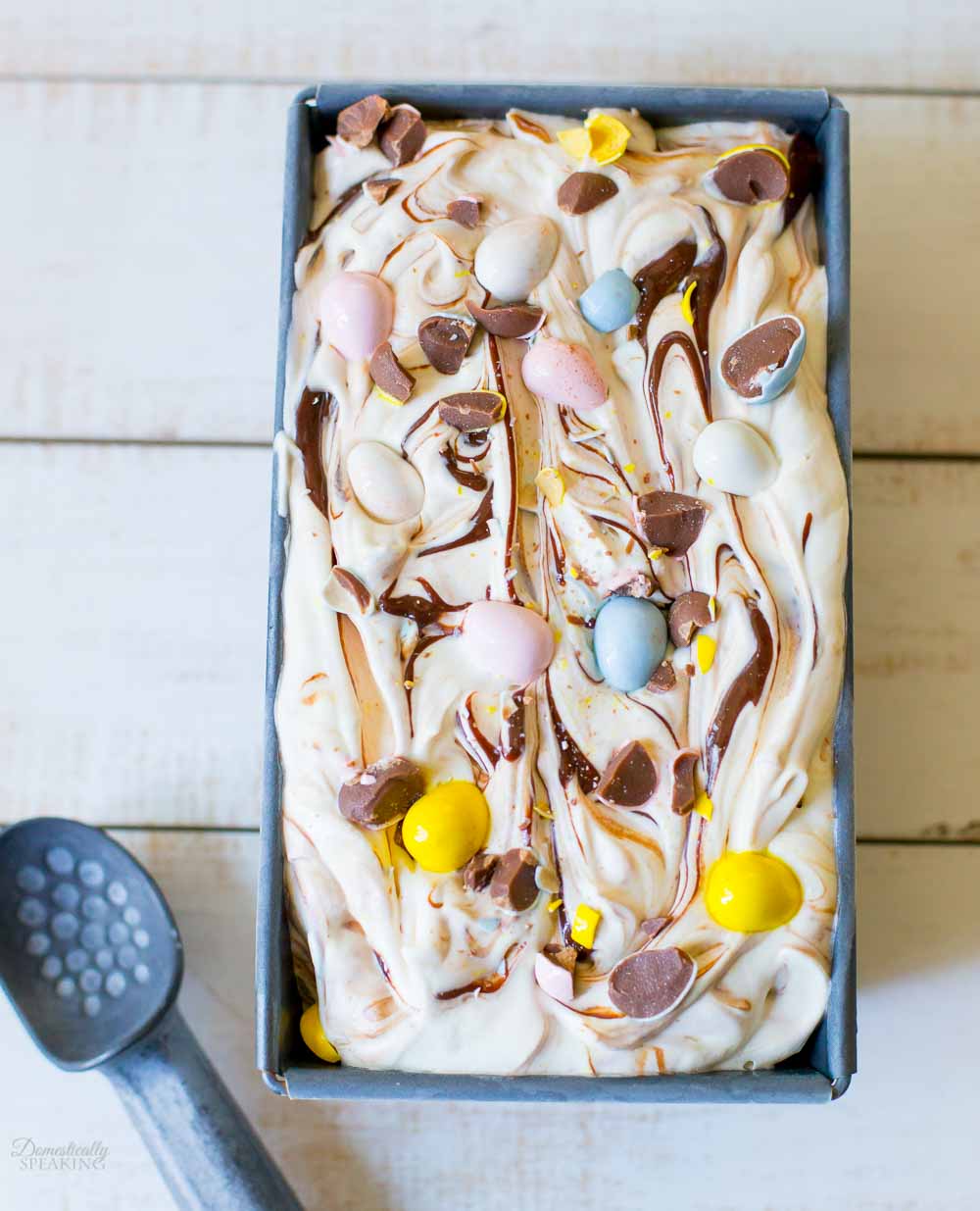 Easter Cadbury Mini Egg Ice Cream - Domestically Speaking