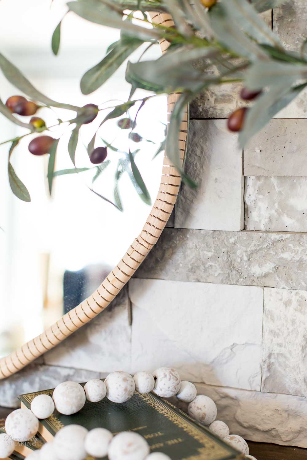 DIY Oval Mirror Frame - Domestically Designed