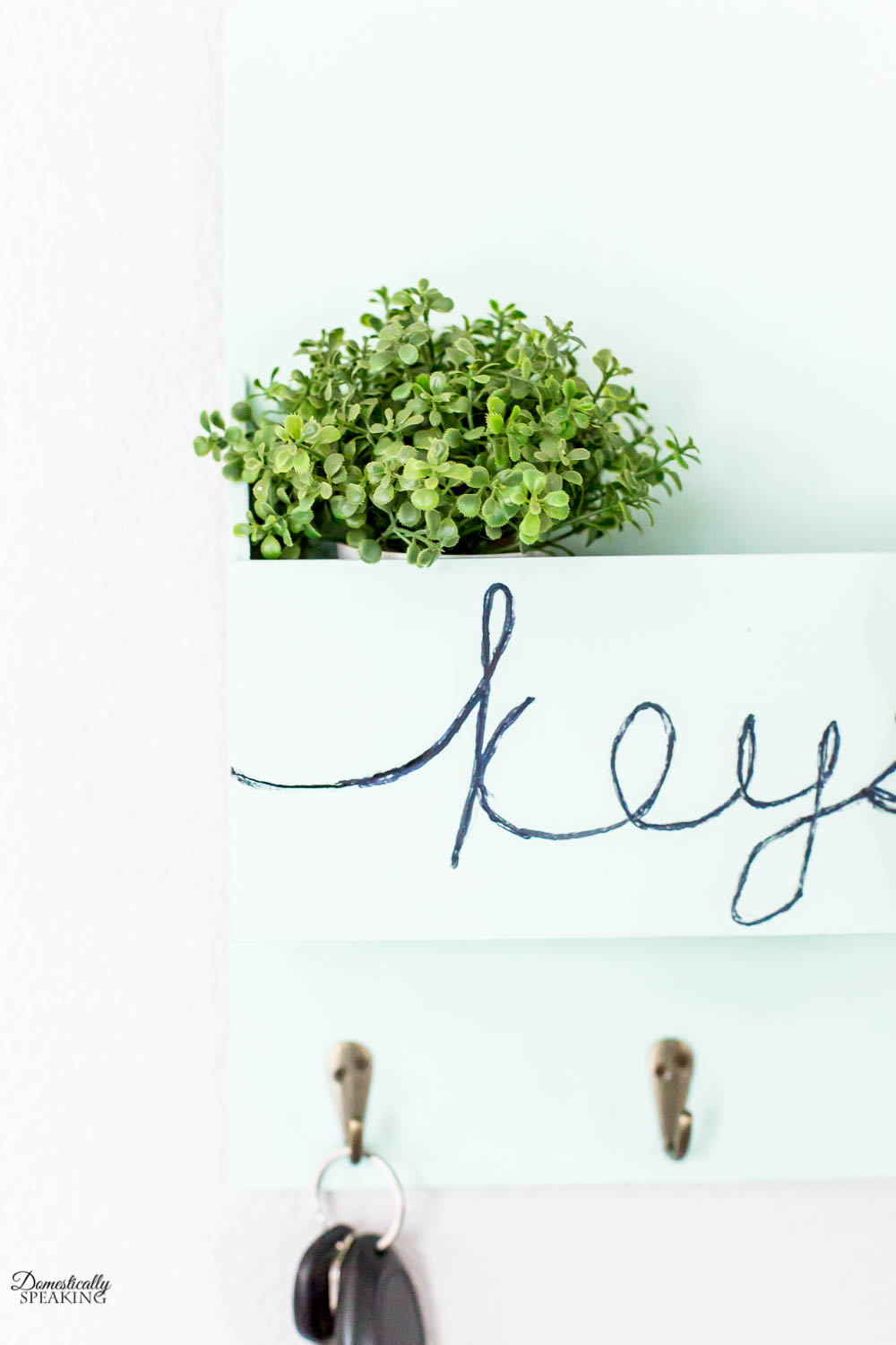 Thrift Store Updated Key Holder - Domestically Designed