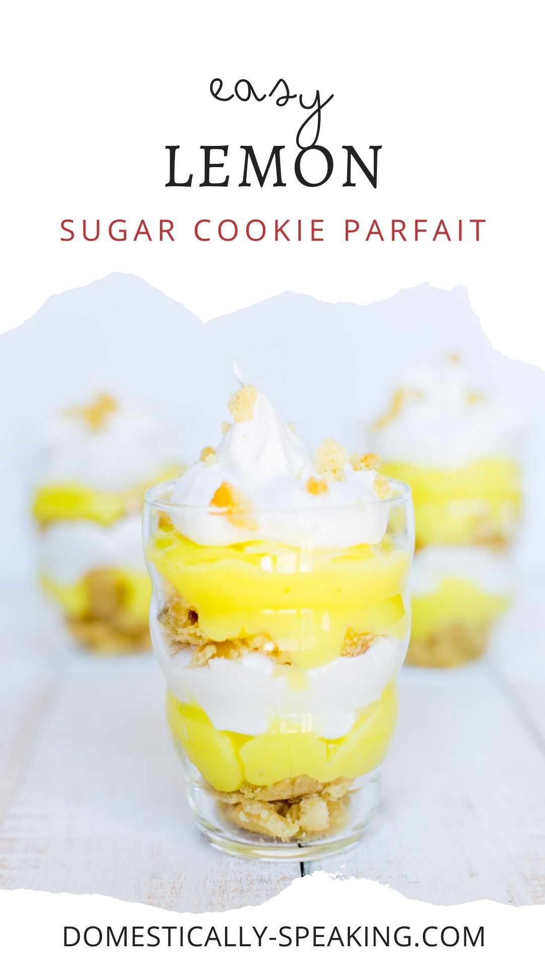 The Easiest Lemon Parfait Recipe - Domestically Speaking