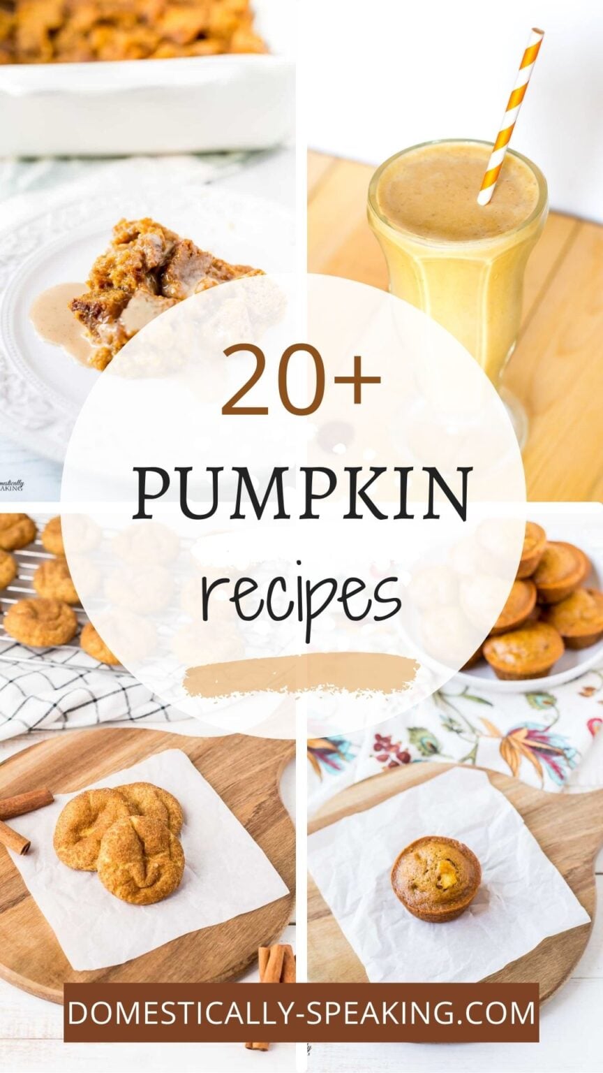 Fall Pumpkin Recipes - Domestically Speaking