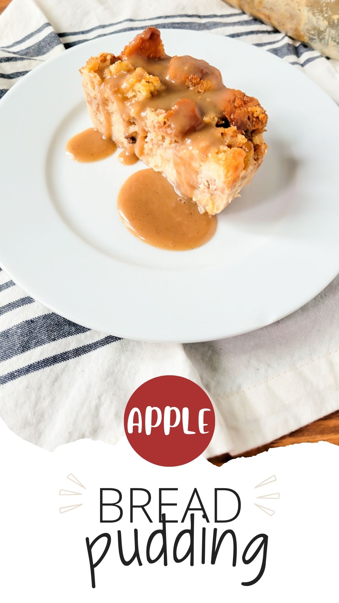 Apple Bread Pudding Loaf - Domestically Speaking