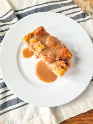 Apple Bread Pudding Loaf - Domestically Speaking
