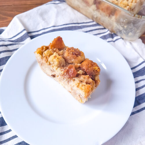 Apple Bread Pudding Loaf - Domestically Speaking
