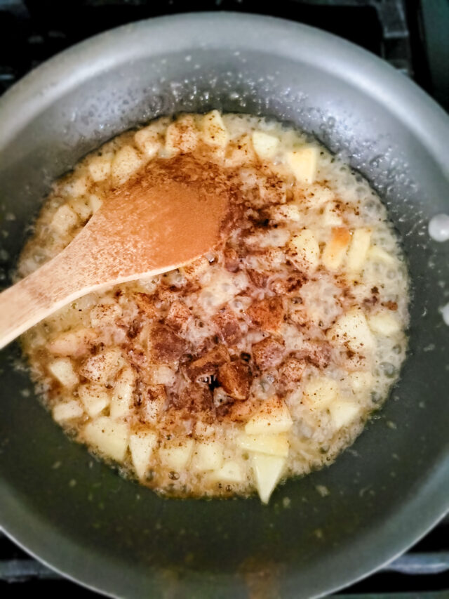 Apple Bread Pudding Loaf - Domestically Speaking