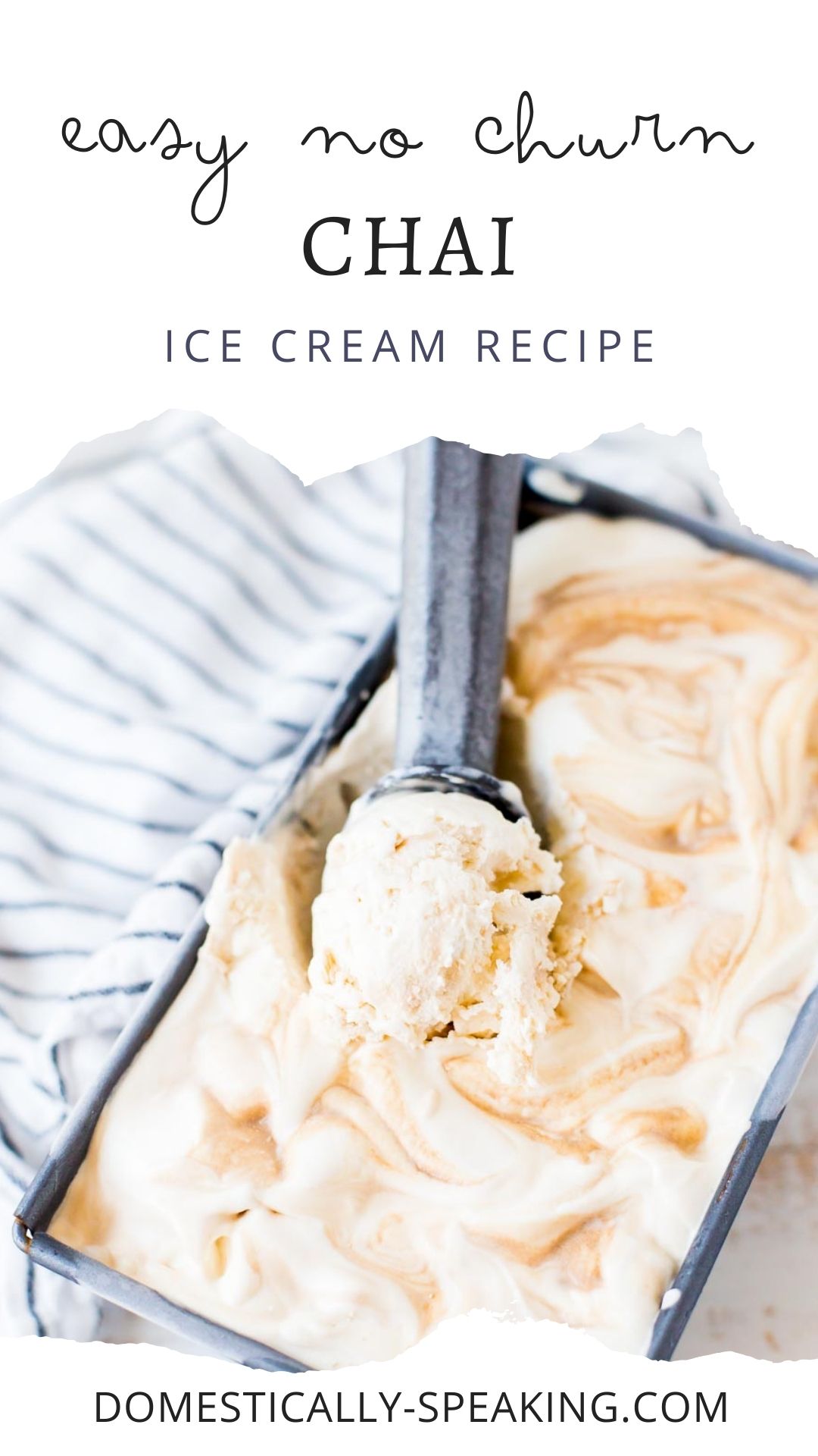 How to Make Spiced Chai Ice Cream - Domestically Speaking
