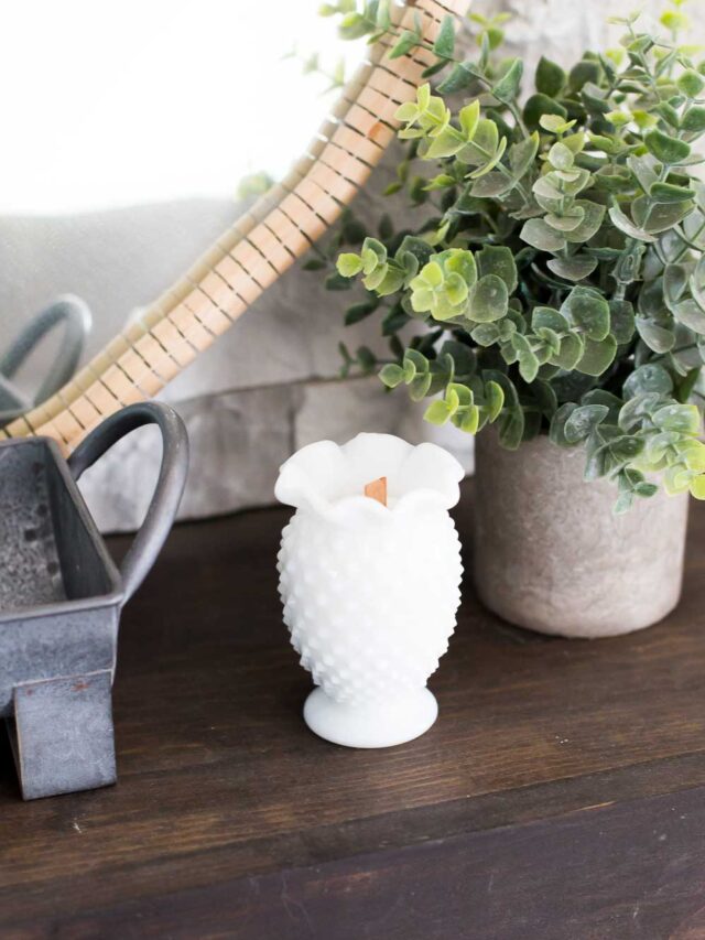 diy anthropologie inspired hobnail candle - Domestically Speaking