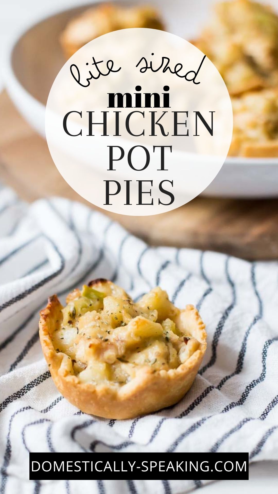 Mini Chicken Pot Pies Recipe - Domestically Speaking