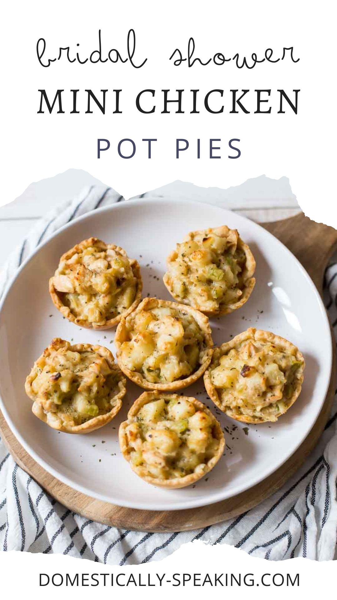 Mini Chicken Pot Pies Recipe - Domestically Speaking