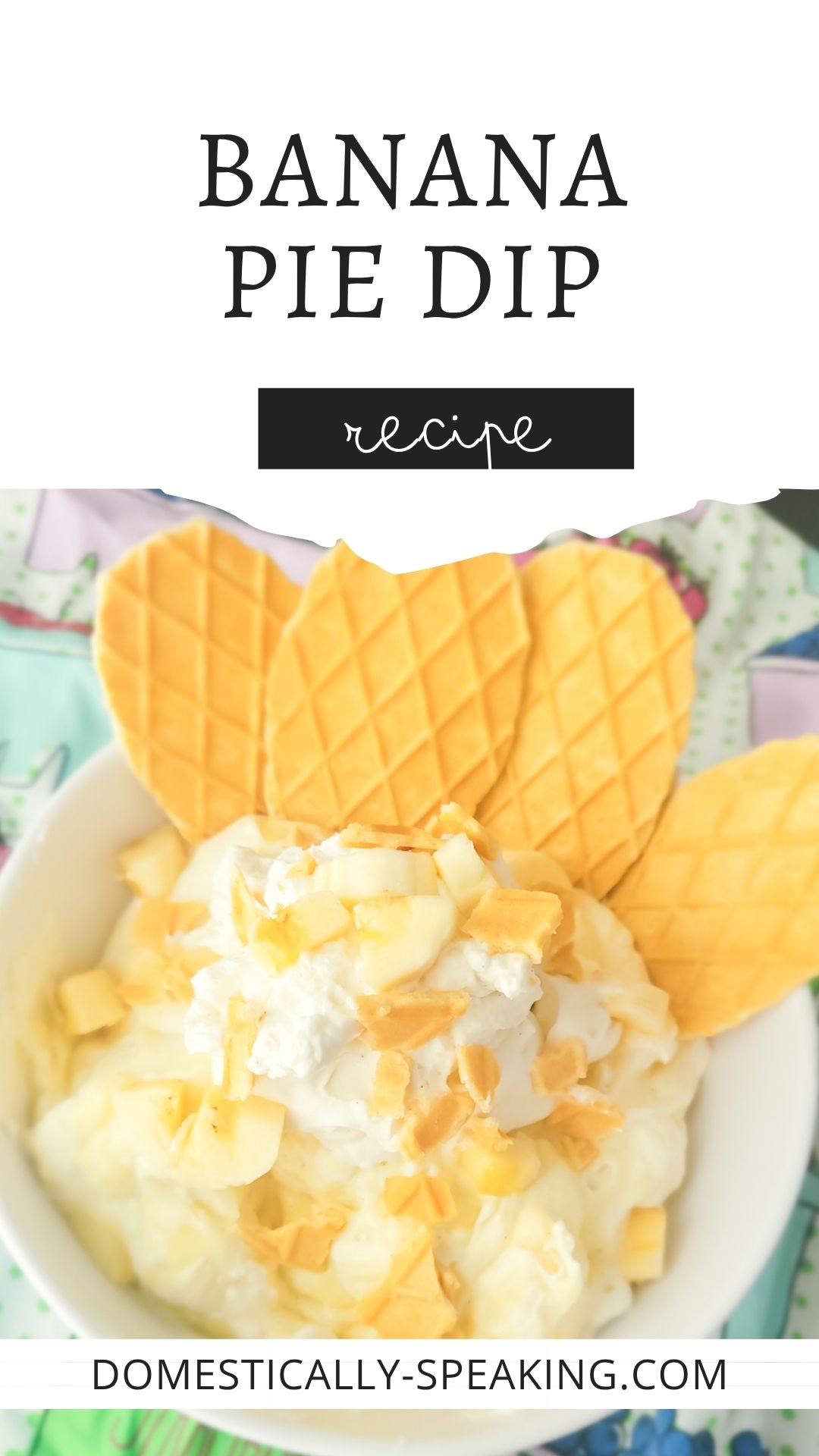 Irresistible Banana Pie Dip Recipe - Domestically Speaking