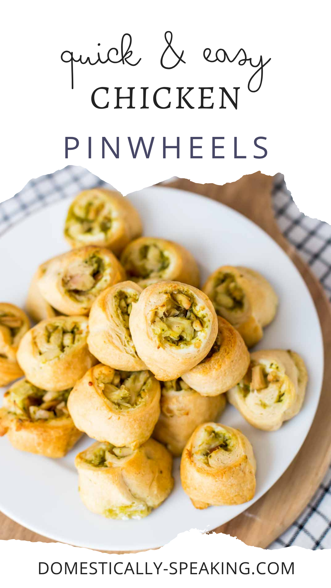 Pesto Chicken Pinwheels: A Quick and Flavorful Appetizer - Domestically ...