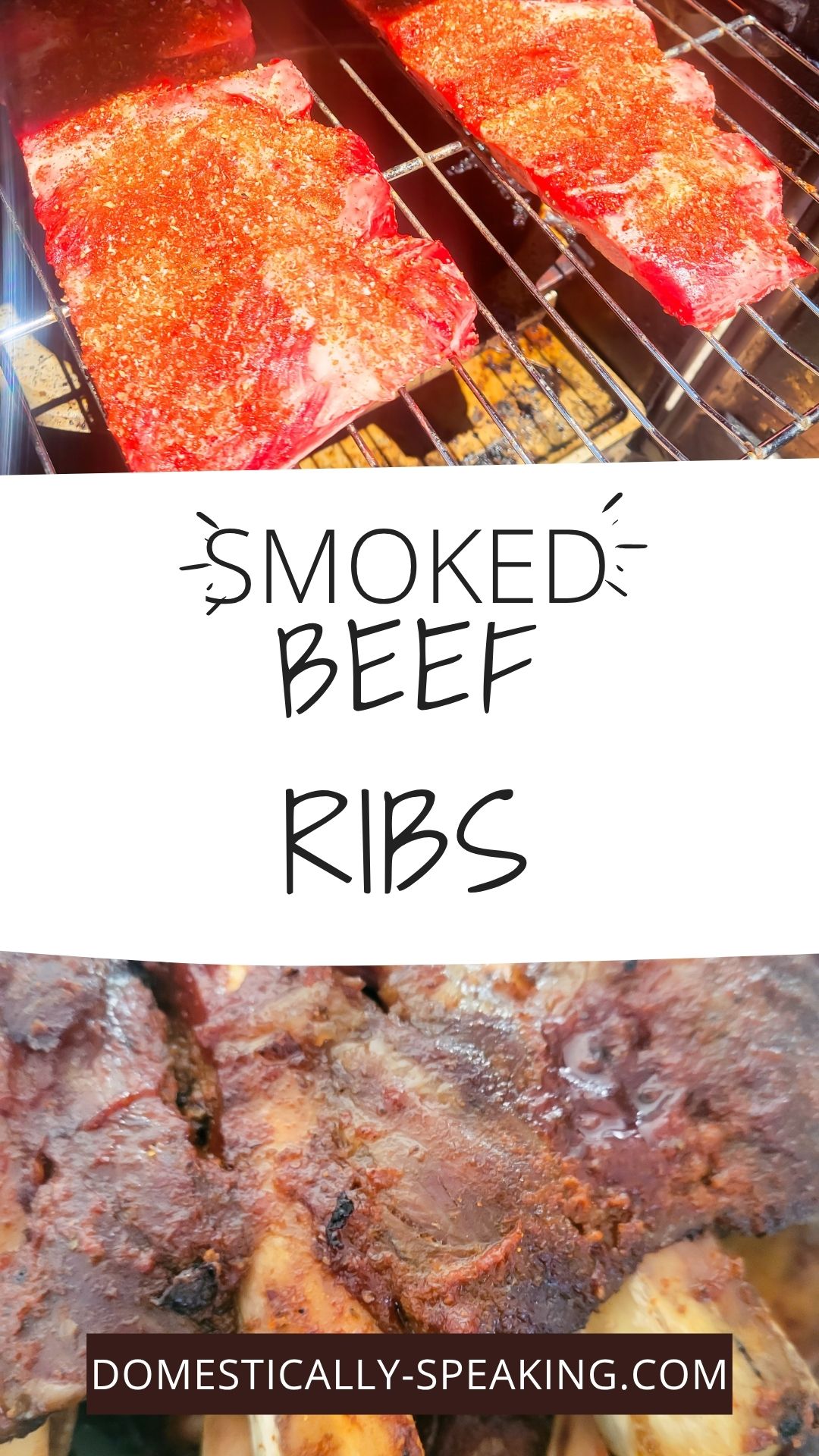 How To Make Smoked Beef Ribs - Domestically Speaking