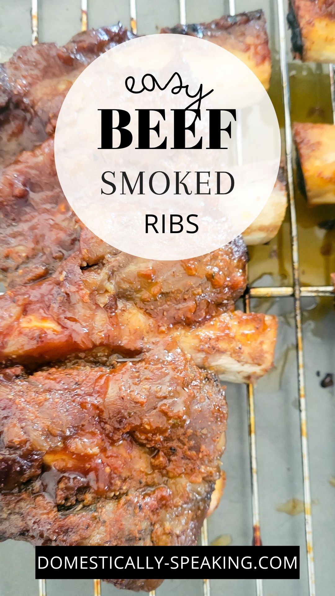 How To Make Smoked Beef Ribs - Domestically Speaking