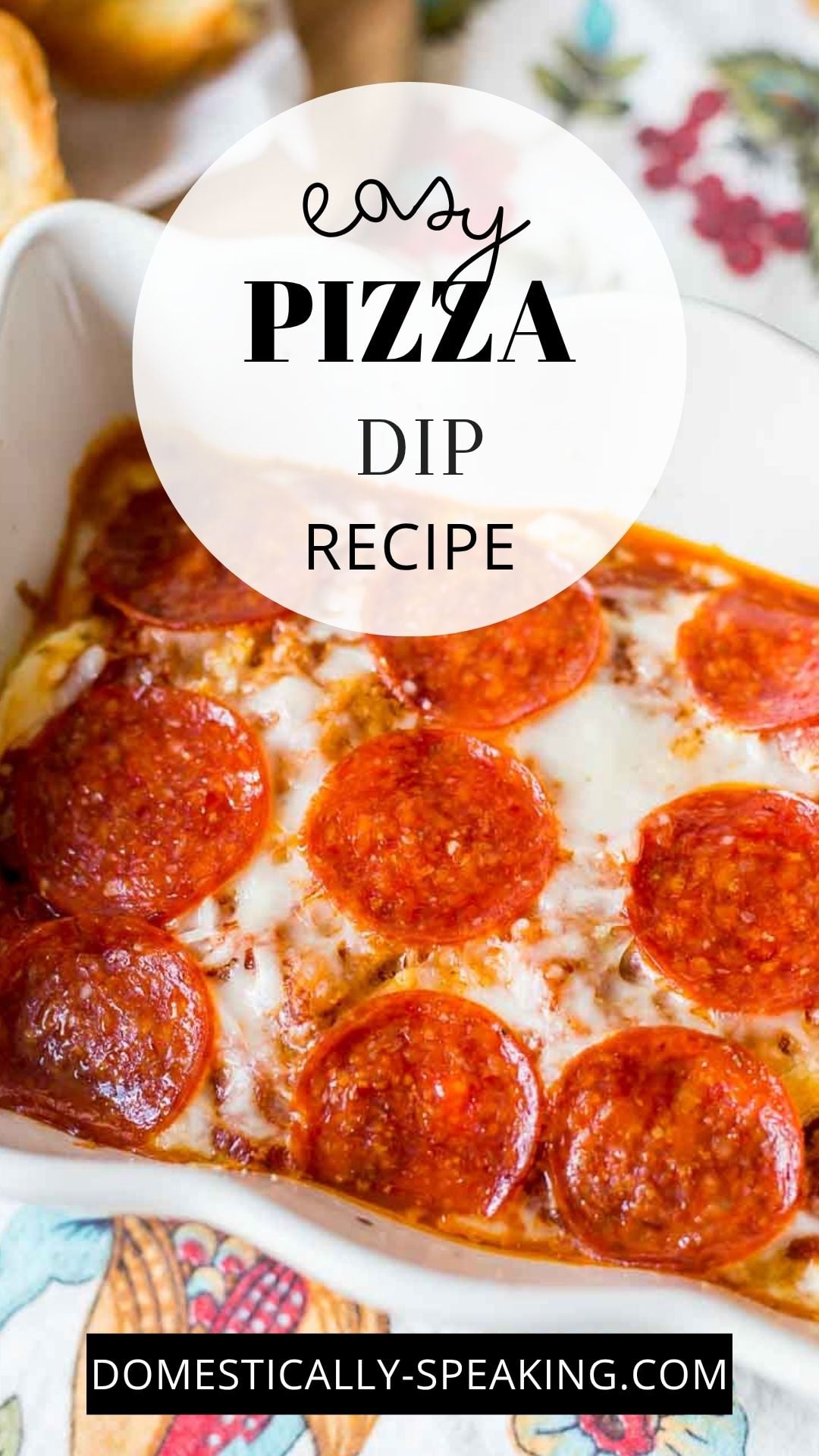 Irresistible Pizza Dip Recipe - Domestically Speaking